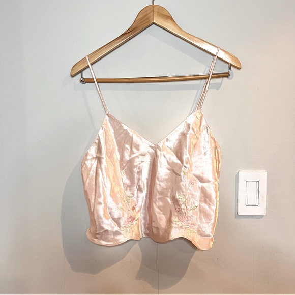 Natori | Tops | Vintage Deadstock Natori Pink Cottagecore Floral ...